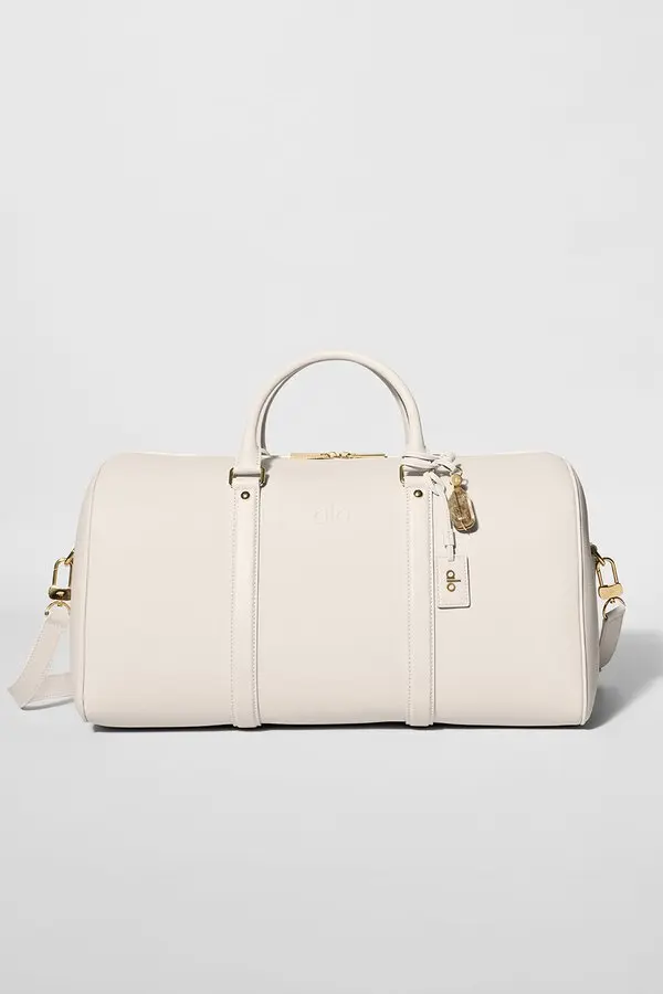 Alo Yoga Voyage Bag In Leather - Bone Leather | Editorialist